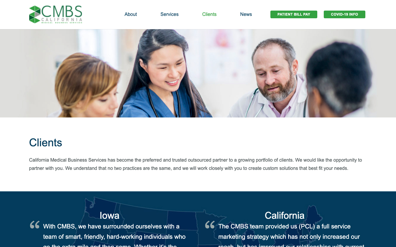 Case Study - CMBS Website - Armada Medical Marketing